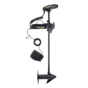 Minn Kota 1358745 Pontoon Freshwater Electric-steer Bow-Mount Trolling Motor with Digital Maximizer & PowerDrive Foot Control, 55 lbs Thrust, 48" Shaft