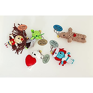 Watchover Voodoo - String Voodoo Doll Keychain – Novelty Voodoo Doll for Bag, Luggage or Car Mirror - Dumbass Voodoo Keychain, 5 inches