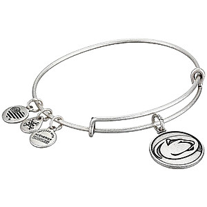 Alex and Ani Affinity Expandable Bangle for Women, Penn State University Mascot II, Rafaelian Silver Finish, 2 to 3.5 in
