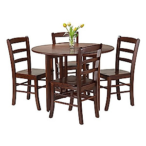Winsome Alamo Dining, 4 Chairs, Walnut