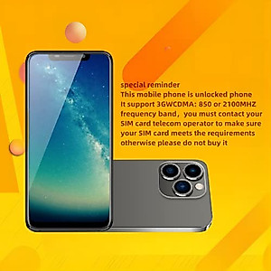 aderroo 1GB RAM 16GB ROM, S22U Android Smartphone, 6.11-inch Screen, Only SIM Cards Supports 3GWCDMA：850 / 2100MHZ，Dual SIM Card，Unlocked Cell Phones（Black）