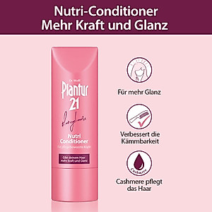 Plantur 21#longhair Nutri-Caffeine Women's Long Hair Conditioner with Keratin and Biotin: Strengthen and Nourish, 5.92 fl oz