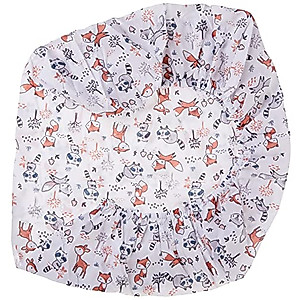 Little Love By Nojo Lil Fox, Grey, Orange, White 3Piece Nursery Mini Crib Bedding Set With Comforter, 2 Fitted Mini Crib Sheets, Orange, Grey, White, Charcoal