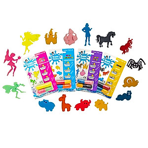 Bath Beans - Fairytale, Fairy Folk, Bugs & Wild Animals - Girls Best Choice Bundle. for Children 3+ yrs. Giant Magic Capsules Unfold into Sponge Toy Characters When Dropped into Warm Water