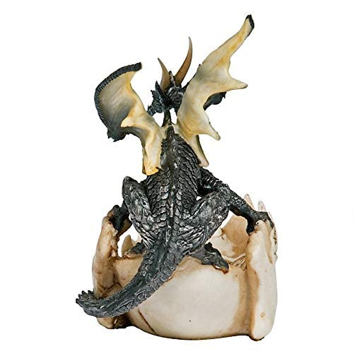 Design Toscano QS91305 Jaw of the Dragon Offering Dish Gothic Statue, 9 Inch, Polyresin, Full Color