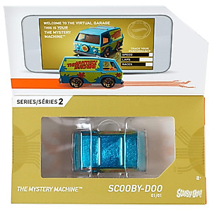 Hot Wheels id Vehicle, 1:64 Scale The Mystery Machine Vehicle with Embedded NFC Chip, World Race Collection, Physical and Digital Play for Ages 8 Years and Older