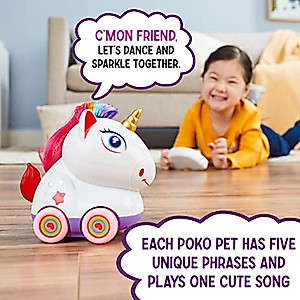 Poko Petz, Remote Control Car for Toddlers Unicorn Toys- 2.4GH For Girls, Unicorn Gifts For Girls, Light Up Toddler Toys, Singing, Talking Toys, Preschool Toys, Toddler Gifts for Ages 3 and Up