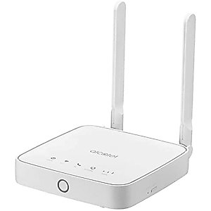 Router Alcatel Link Hub 4G LTE Unlocked Worldwide HH41NH Multibam 150 Mbps Wi-Fi (4G LTE Canada Latin Caribbean Euro Asia Africa) + RJ45 Up to 32 Users w/ 2 Antennas