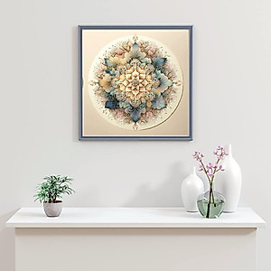 EIBEILI Diamond Painting Kits for Adults, Mandala DIY 5D Diamond Art Kits for Kids Diamond Dots for Adults Clearance Full Drill Crystal Craft Kits for Home Wall Decor Gifts 11.8x11.8 inch