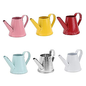 Abaodam 12 pcs Trinkets Models Lawn Miniature Shabby Can Boys Decor Party Retro Watering Kettle for DIY Candy Cute Chic Photography Color Spray Tin Plants Waterer Decorative with Home