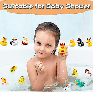 2023 Advent Calendar Christmas Ducks - 24pcs Rubber Duck Advent Calendar 25 Days of Christmas Countdown Duck Toys for Christmas Party Favors Kids Toddlers Adults