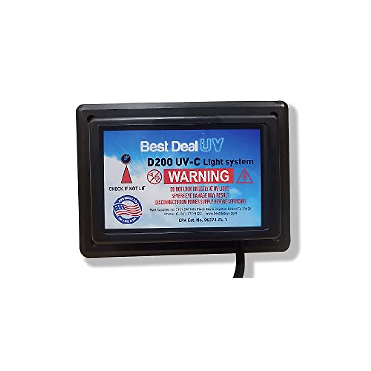 Air Purifier Whole House Uv Light in Duct for Hvac Ac (Air Conditioning) Duct Germicidal Filter + 2 replacement bulbs