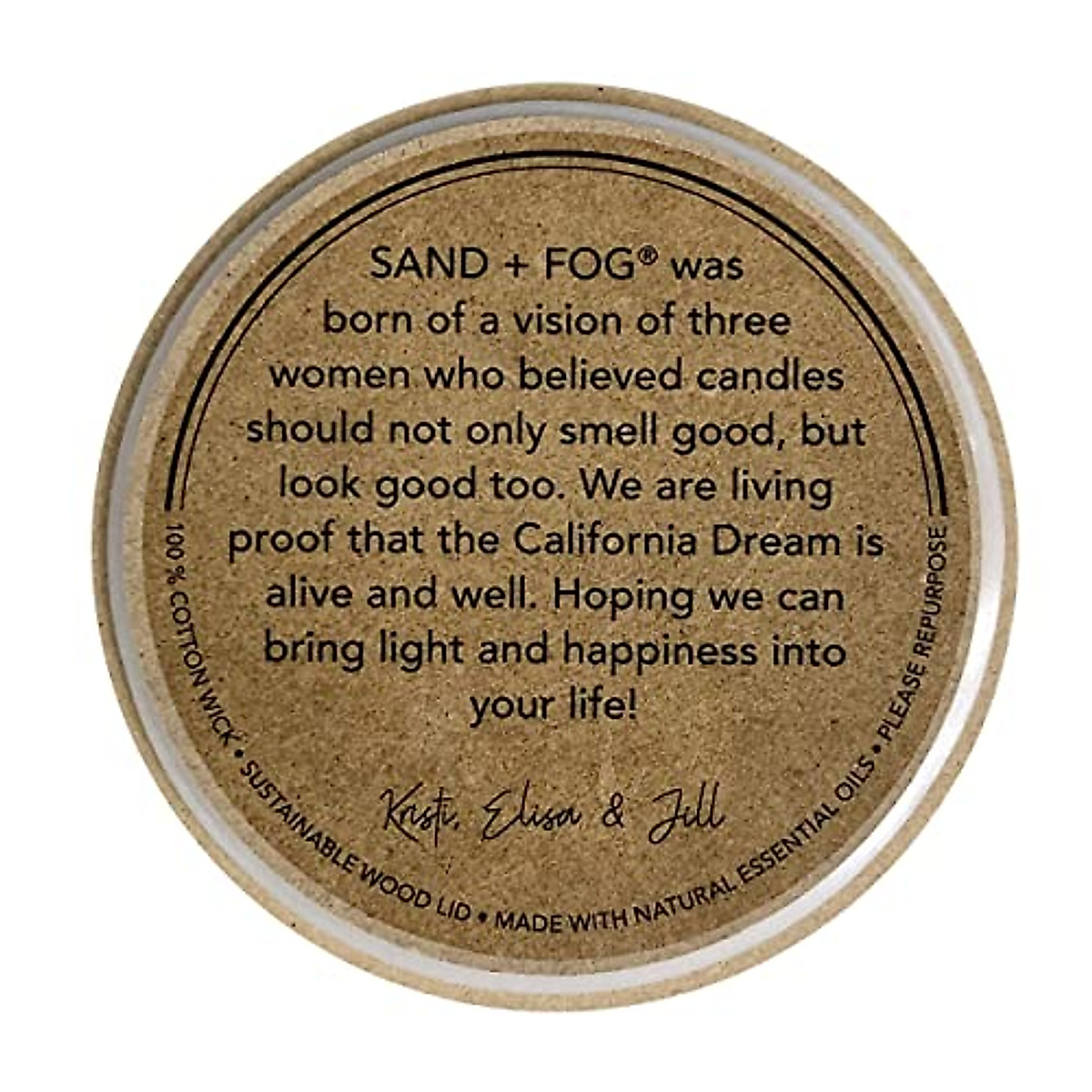 Sand + Fog Scented Candle - Tropical Citrus Additional Scents and Sizes 100% Cotton Lead-Free Wick Luxury Air Freshening Jar Candles Perfect Home Decor for Your Cocktail Table 34 oz, Orange,Violet