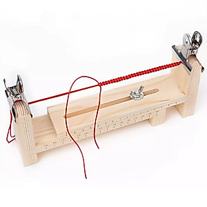 Cyrank Wood Bracelet Jig, Adjustable U Shape Jig Bracelet Maker Bracelet Braiding Tool with 2 Clips Paracord Bracelet Making Jig DIY Hand Knitting Braiding Tool