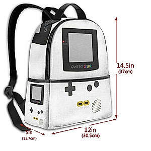 Gameboy Color Pullover Hoodie Student School Bag School Cycling Leisure Travel Camping Outdoor Backpack