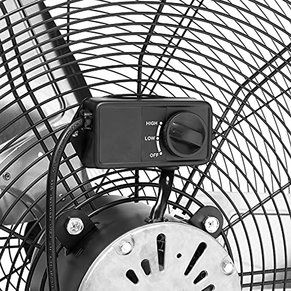 AmazonCommercial, Black 2-Speed 30-Inch Drum Fan