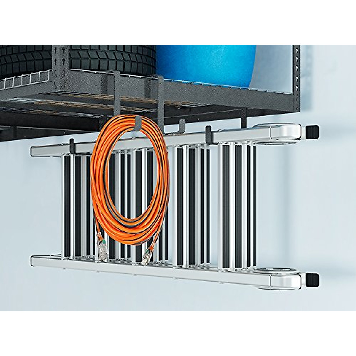 NewAge Products VersaRac Gray 4 Piece Accessory Kit, Garage Overheads, 40191