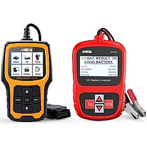 ANCEL AD410 Code Reader and ANCEL BST200 Car Battery Load Tester