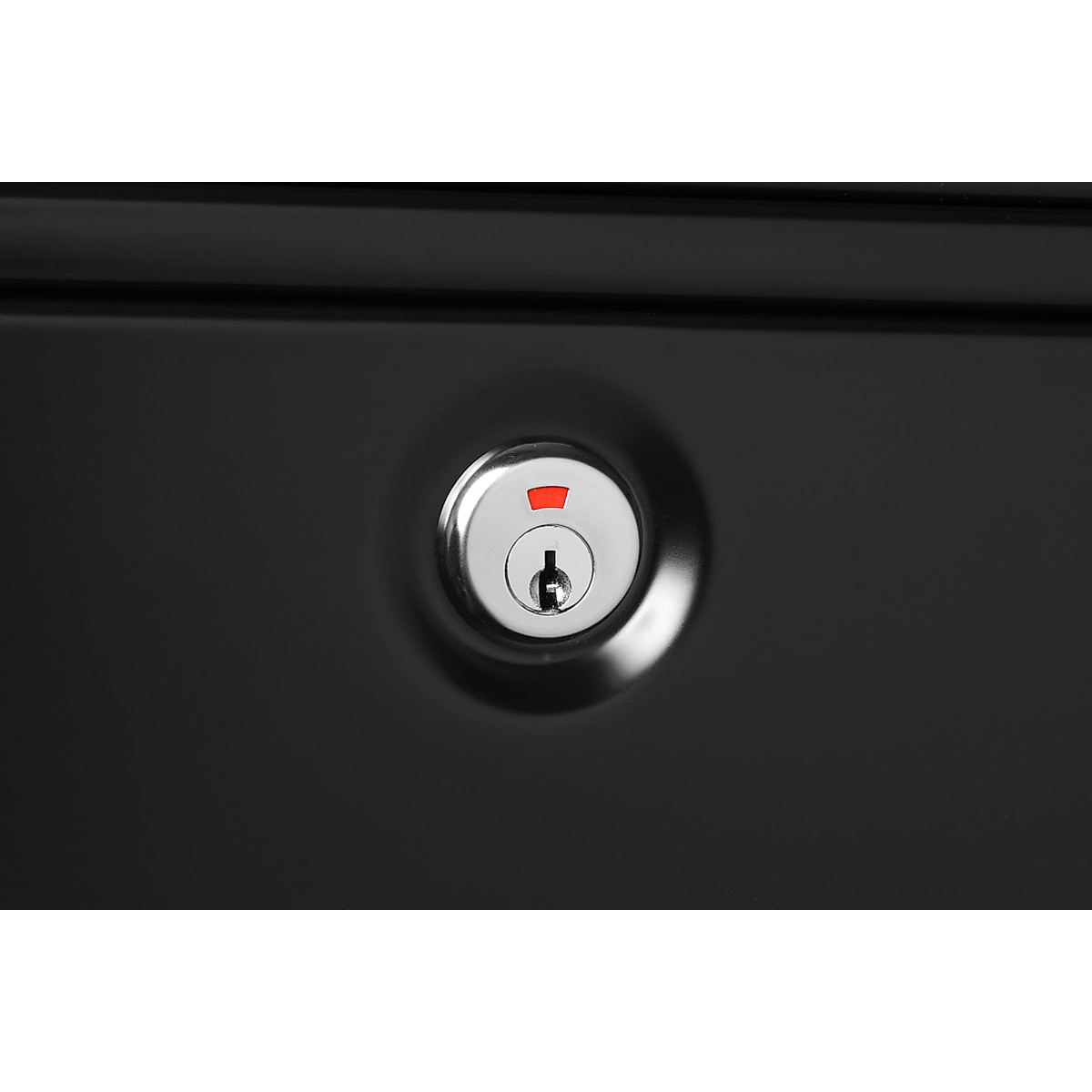 ARCHITECTURAL MAILBOXES 2580B-10 Chelsea Black Locking Wall Mount Mailbox, Medium, Black