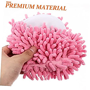 Lurrose 1 Pair Slippers Micro Fiber Mop Household Cleaner All-purpose Household Cleaners Home Mop Slippers Mopping Shoes for Floor Microfiber Mop Slippers Sweeping Slippers The Lazy