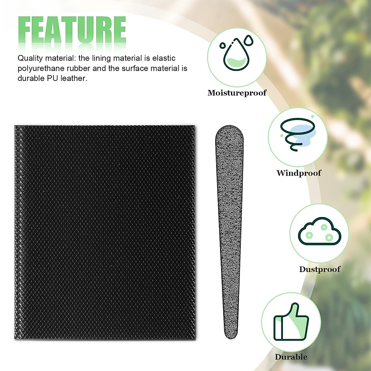 6 Pieces Self-Adhesive Door Corner Seals, Weather Stripping Draft Stopper, Door Frame Seal Corner Foam for Weather Protection, for Lsolation of Noise (Black)