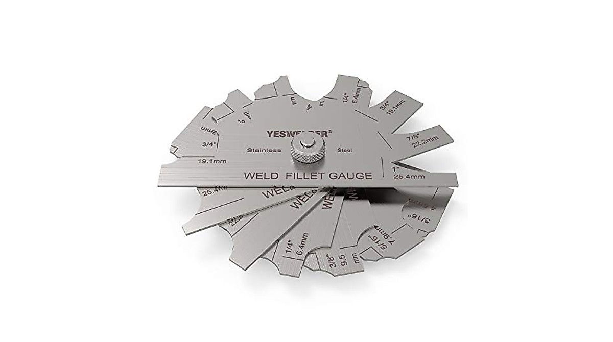 YESWELDER MG-11 Metal Weld Fillet Gages Set - 7PCS