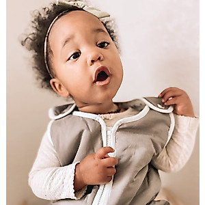 baby deedee Sleep Nest Warm Baby Sleeping Bag fits Newborns and Infants, Gray Lagoon, Medium (6-18 Month)