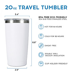 ELEGANTPARK Retirement Gifts for Women Men 2025 Retirement Coffee Tumbler Goodbye Tension Hello Pension Retired Gifts for Dad Retired Friends Mom Coworkers Retiree Coffee Mug White 20 OZ