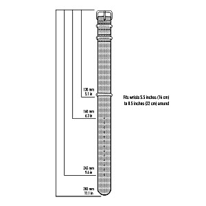 Archer Watch Straps - Classic Military Style Nylon Watch Bands (Black/Red/Green, 20mm)