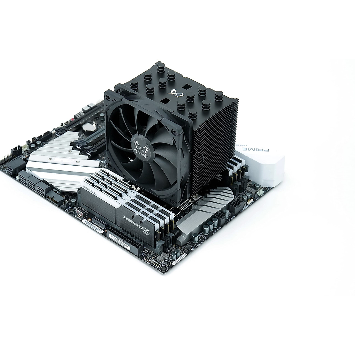 Scythe Mugen 5 Rev.C CPU Air Cooler, 120mm Single Tower, Black Edition LGA1700 AM5- Kaze Flex Black 120mm PWM Fan Bundle - Dual Fans Edition