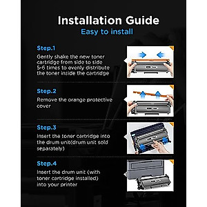 Timink TN660 Compatible Toner Cartridge Replacement for Brother TN660 TN-660 TN 660 TN630, Compatible with HL-L2300D HL-L2380DW HL-L2320D DCP-L2540DW MFC-L2700DW MFC-L2685DW Printer (2 Black Toner)