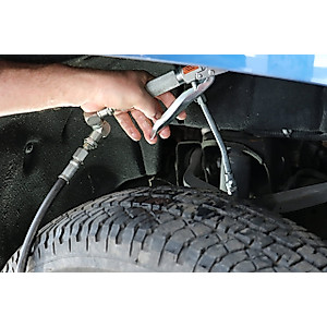 Lincoln 6917 Portable Air Operated 50:1 Pneumatic Double Acting Grease Pump with Drum Dolly, 7 Foot High Pressure Hose, Heavy Duty Control Valve, Universal Swivel