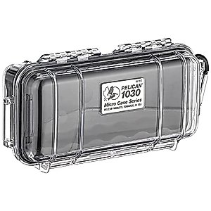 Pelican 1030 Micro Case (Black/Clear)