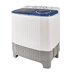 JANREAY XPB60-9SVA-D Portable Washing Machine 20lbs Twin Tub Washer(13lbs) & Spinner(7lbs), Compact Laundry for RV, Apartments and Dorms White