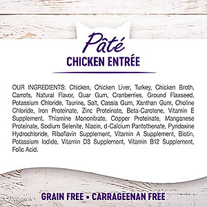 Wellness Complete Health Grain Free Canned Cat Food, Chicken Pate, 3 Ounces (Pack of 24)