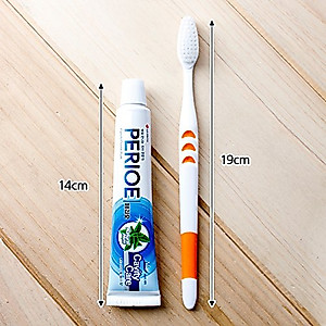 Muellery Travel Toothbrush and Toothpaste Kit with Case Portable Toiletries kit TPQB19776