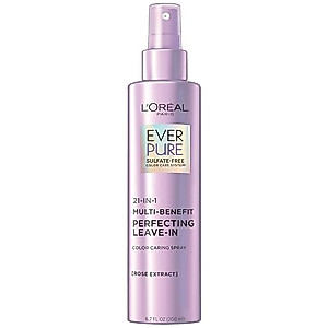 L’Oréal Paris Sulfate Free Moisture 21-in-1 Leave-In Conditioner for Dry Hair, EverPure, 6.8 fl oz (Packaging May Vary)