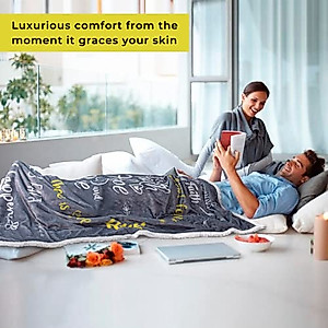 Gifts for Women & Men, Positive Energy Gifts for Mom, Sister, Friend, Perfect Religious Gifts for Mom, Birthday Gifts - Faith, Hope & Love Sherpa Throw Blanket Gifts