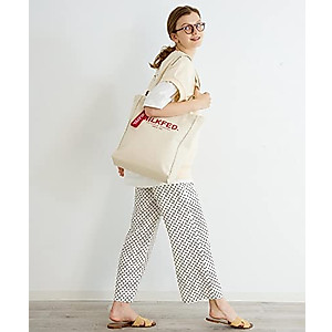 Milkfed PC Pocket Tote Bag, Women's, Red