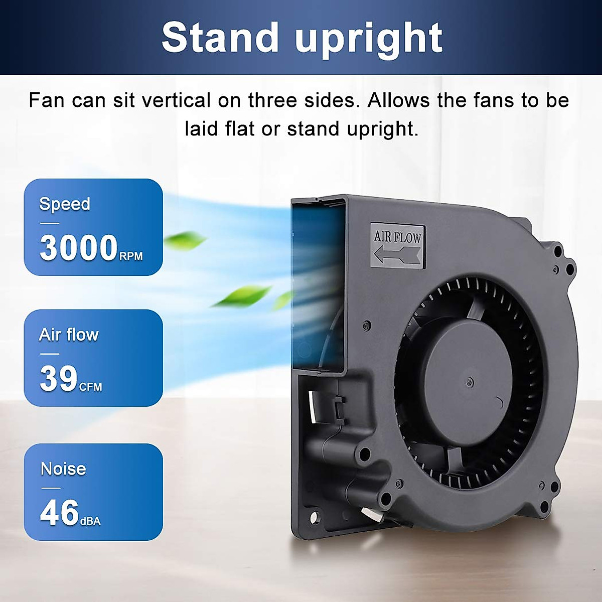 Wathai 120mm x 32mm Brushless Cooling Blower Fan 12V DC Dual Ball Centrifugal Fan High Airflow