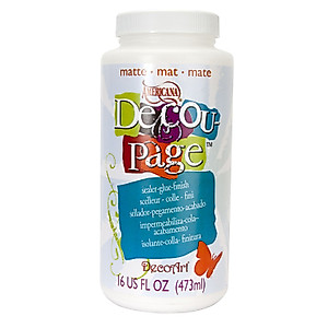 DecoArt 16-Ounce Decoupage Glue, Matte Finish