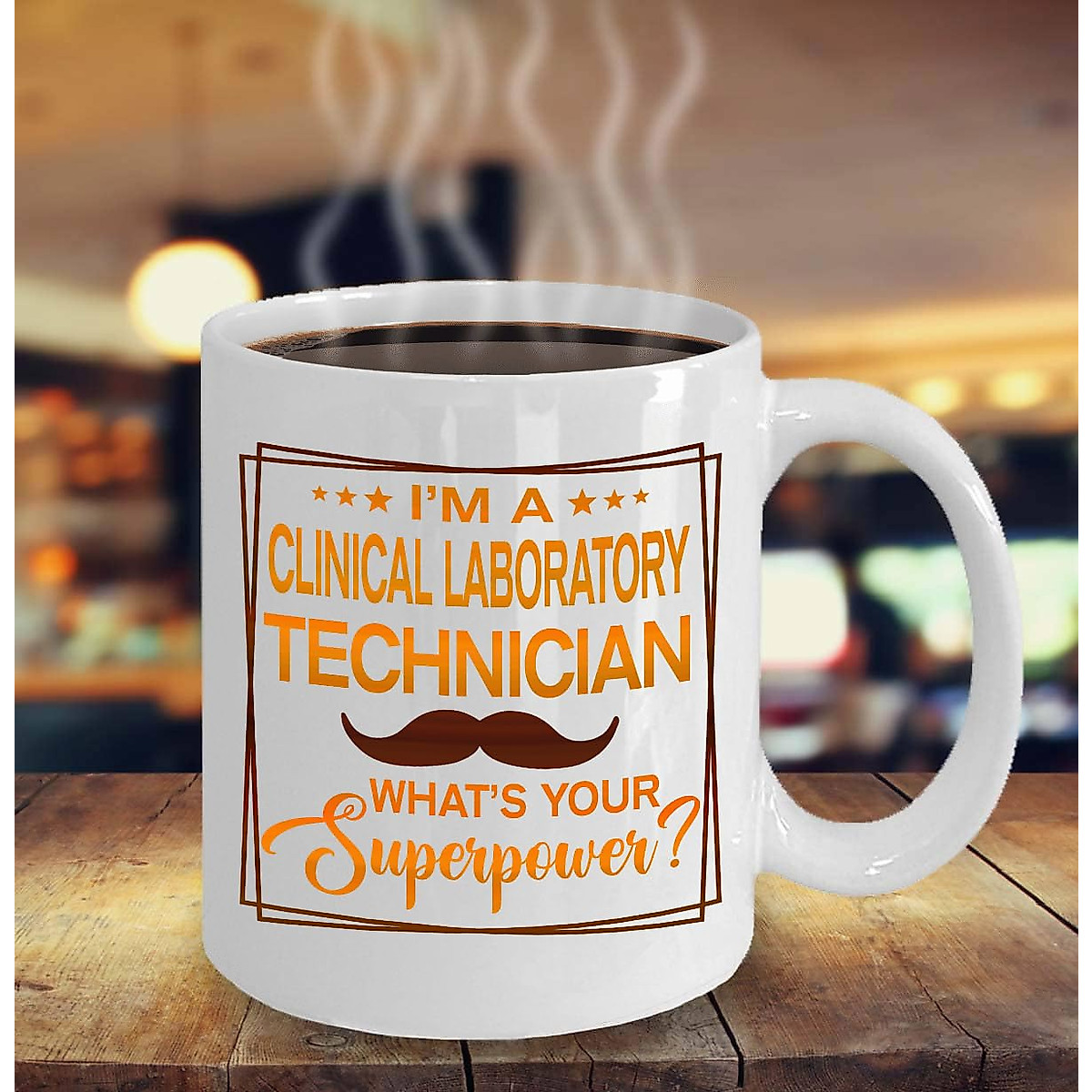 MONIZILUCKY Clinical Laboratory Technician Mug, Clinical Laboratory Technician Gift, Gift for Clinical Laboratory Technician Retirement - 11oz White Ceramic Coffee Mug - Christmas, Thanksgiving