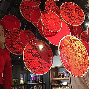 Caydo 12 Pieces 6 Inch Embroidery Hoops Set Bulk Bamboo Circle Cross Stitch Hoop Round Ring