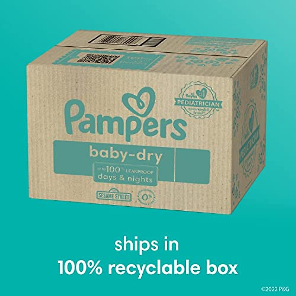 Diapers Size 6, 144 Count - Pampers Baby Dry Disposable Baby Diapers (Packaging & Prints May Vary)