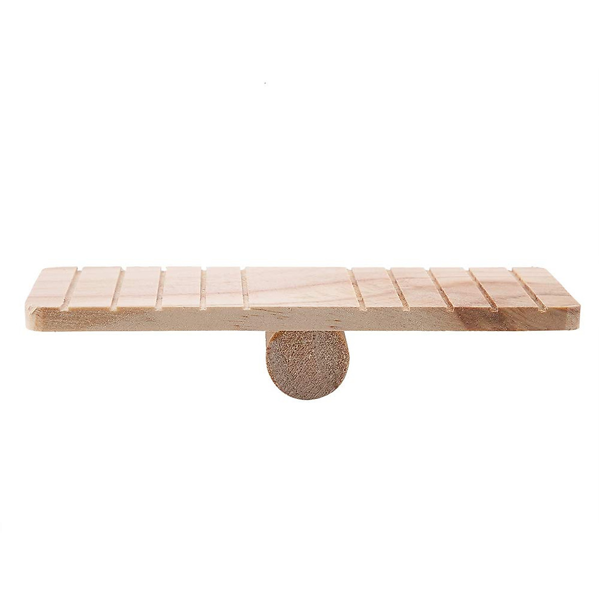Wooden Seesaw Bridge Toy, Hamster Chew Toys Hamster Wooden Seesaw Climbing Toy, Small Animal Molar Toys Health Fun for Guinea Pigs Chinchillas Gerbils Mice Rats Mouse