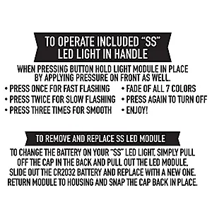 Geospace Original Winter Fun Ski Skooter Sled with Single LED Light: Fold-up Portable Snowboard Kick-Scooter Sled for Use on Snow (RED)