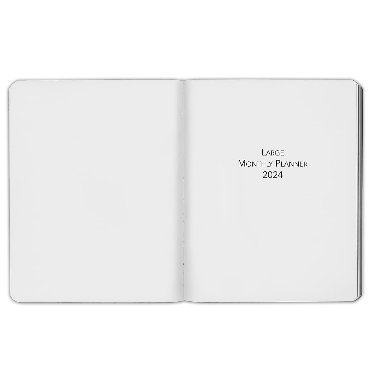 2024 Harbor Large Monthly Planner - Metallic Rose Gold - 9.75x7.5"