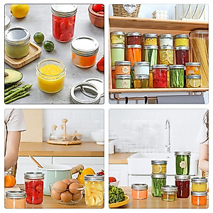 Kichvoe 6pcs honey pot honey jar jars syrup dispenser plastic sealing jar jam storage bottles sealing jam bottles clear jam jar for home jam jar with lid pet plastic small Mason