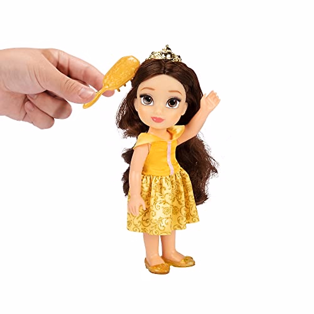 Disney Princess Belle Doll & Phillipe Petite Gift Set, Yellow