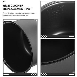 Rice Cooker Inner Pot 2L Rice Cooker Replace Liner Aluminum Alloy Rice Cooking Container Nonstick Cooking Pot Inner for Kitchen